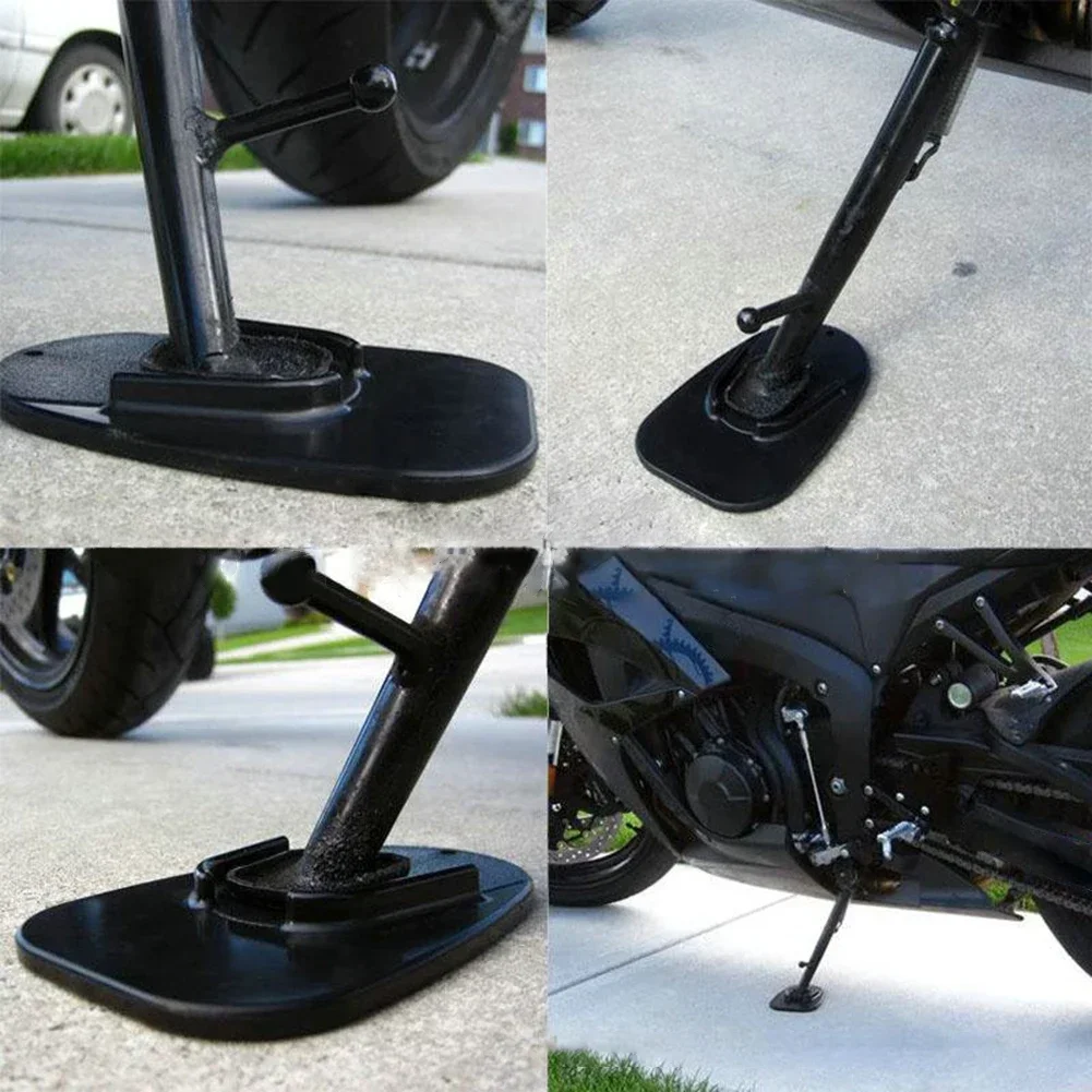 1Pc blACK plastic Side Stand Kickstand Non-Slip Plate Extension Support ...
