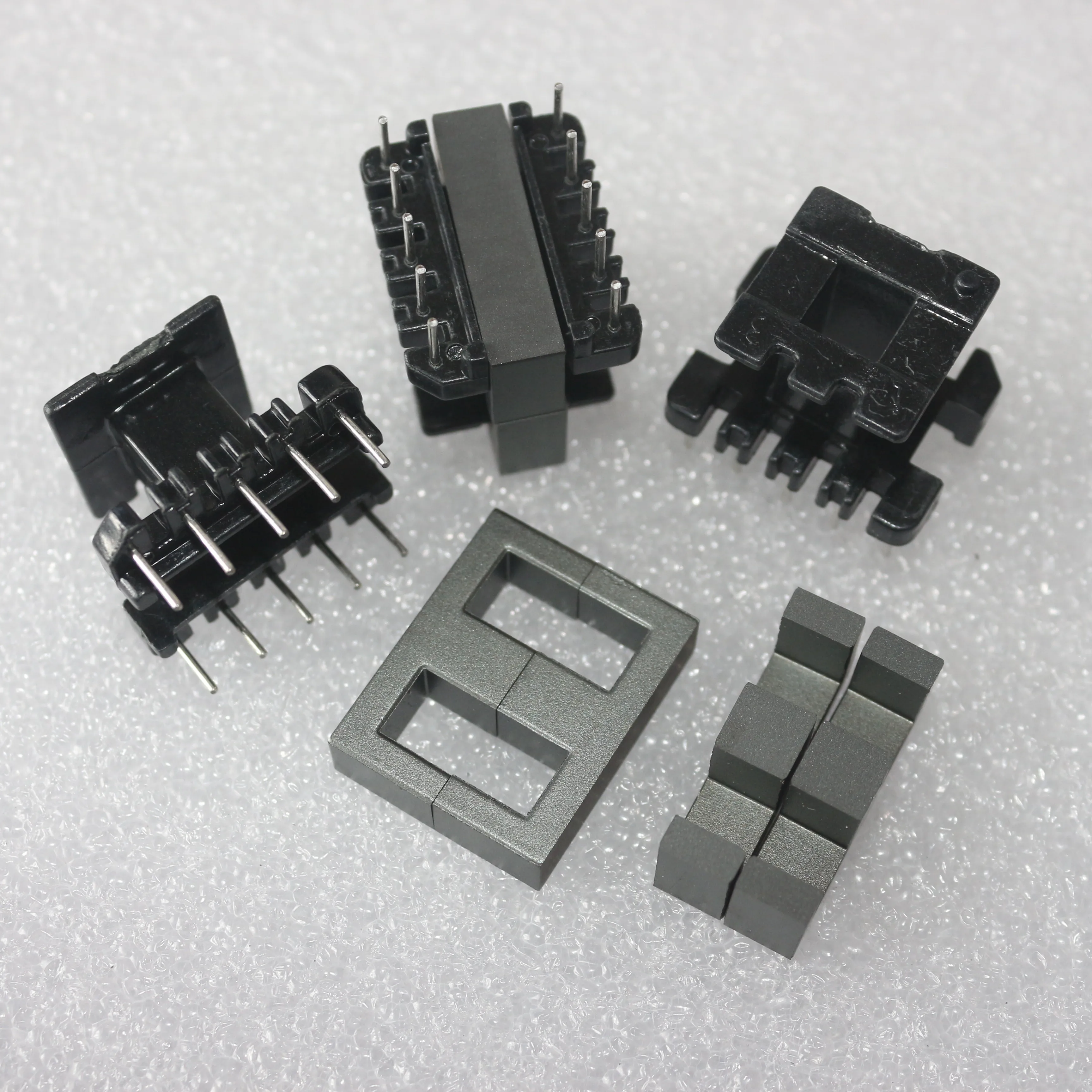 EE Vertical Type Ferrite Magnetic Core Bobbin PC40 Transformer Inductor ...