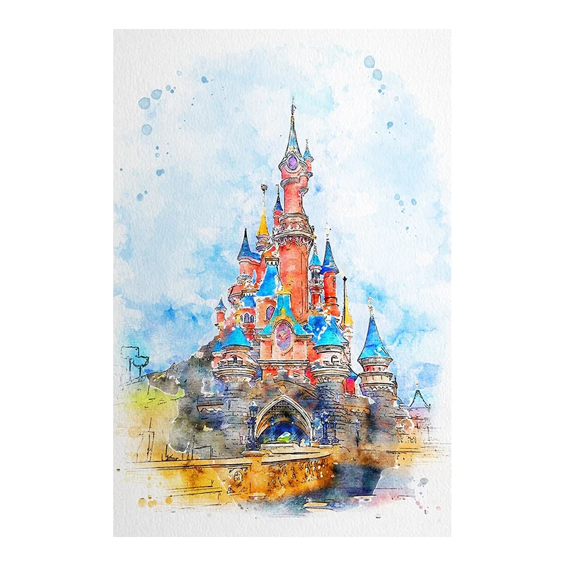 Disney World Watercolor