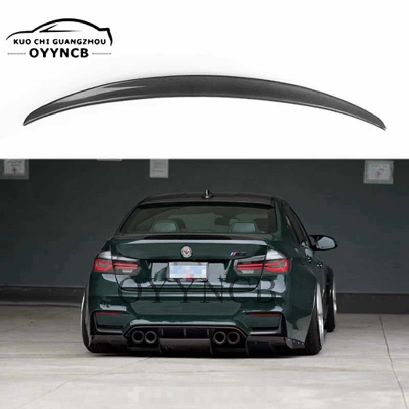 Real-Carbon-Fiber-Trunk-Car-Spoiler-Wing-For-BMW-F30-F35-3-Series-Sedan ...