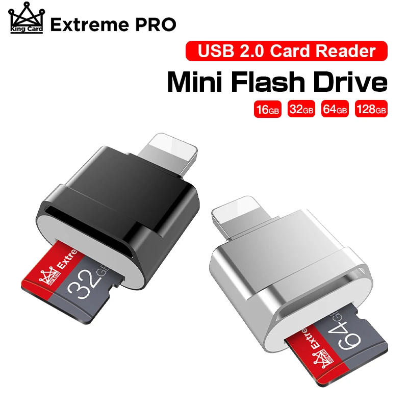 Super Mini Usb Flash Drive 16-256gb Pendrive Mini Sd Card Reader For ...