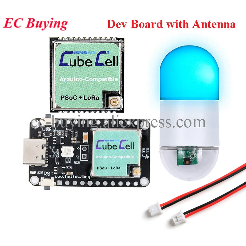 IOT Lora Node 868-915MHZ 433MHZ ASR6501 ASR6502 SX1262 CubeCell Development Board Adapter Wifi ...