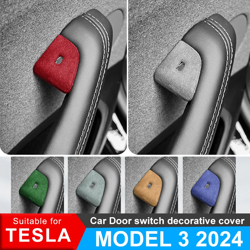 For-Tesla-Model-3-Highland-3-Car-Door-Switch-Button-Decorative-Cover ...