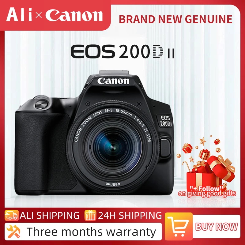Canon-200D-II-Rebel-SL3-Camera-APS-C-24-1MP-EOS-200D-Mark-II-250D ...