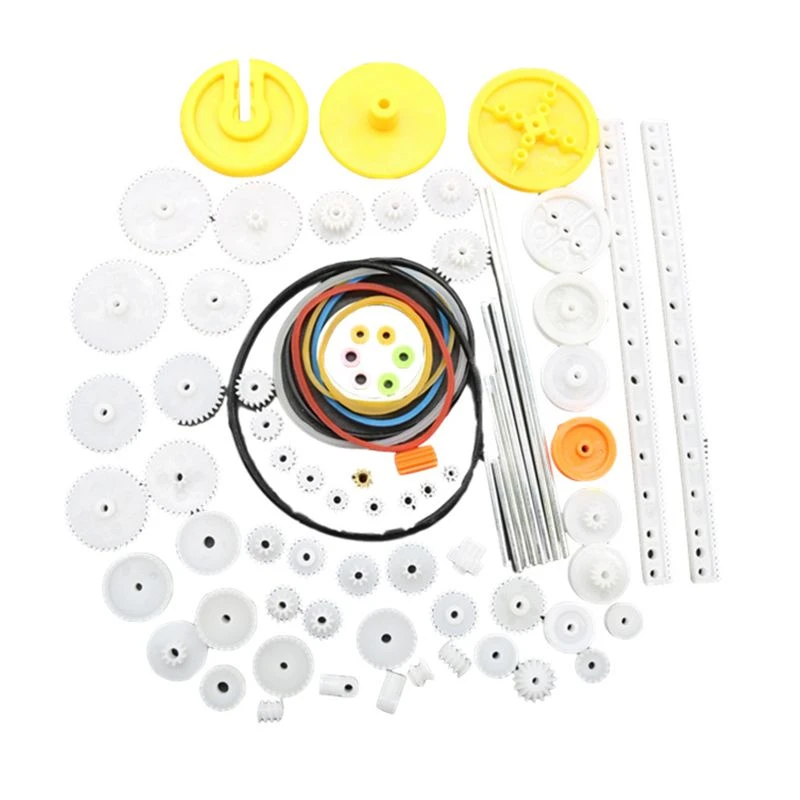 82PCS/Set Plastic Gear Package Kit DIY Gear Assortment Accessories Set ...