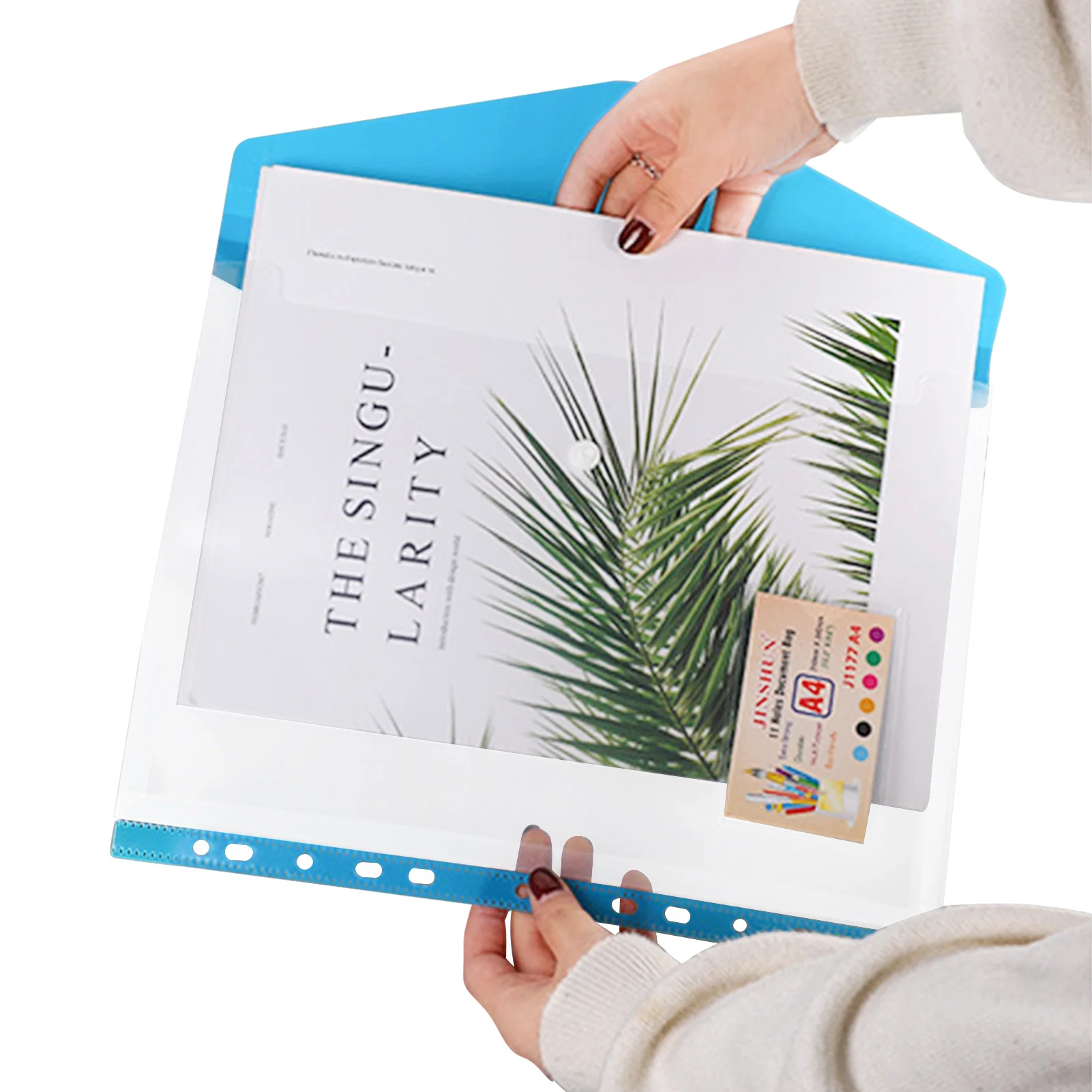 11-Holes-Expandable-Binder-Folders-Envelope-File-Pouch-Clear-Document ...