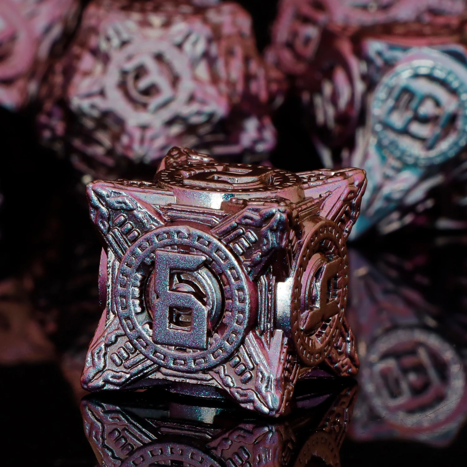 Metal-Polyhedral-Dice-Set-Advanced-Dungeon-and-Dragon-Dice-Ideal-for ...