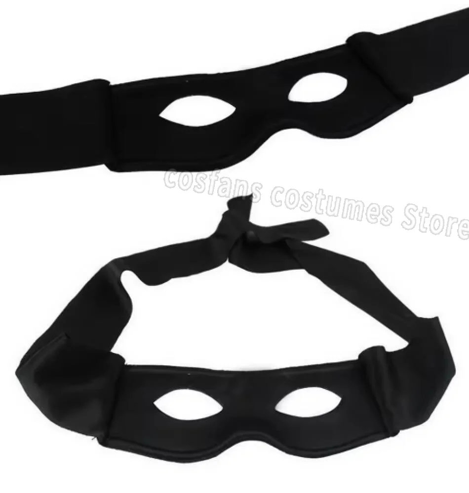 Halloween Masquerade Half Mask Bandit Ninja Lone Ranger Costume Black ...