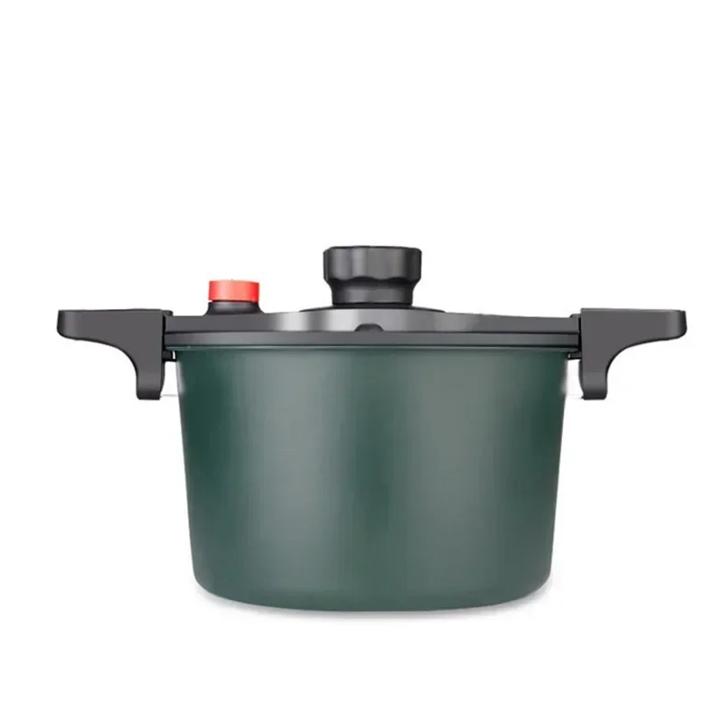 24CM-6L-Green-Cast-Iron-Pressure-Cooker-Outdoor-Camping-And-Kitchen-Pot ...