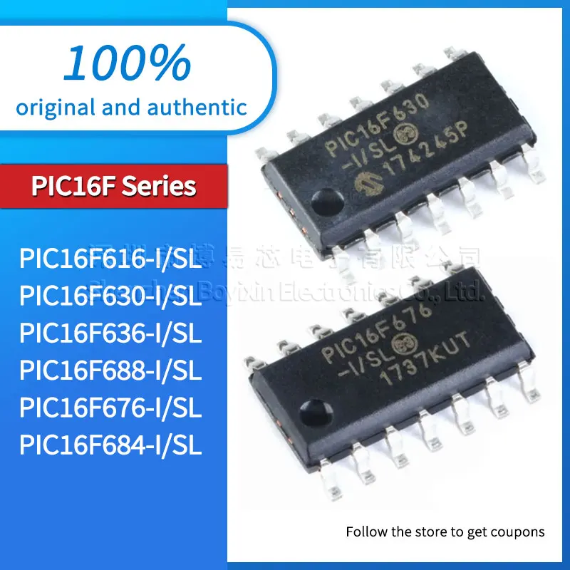 Original-genuino-PIC16F616-PIC16F630-PIC16F636-PIC16F688-PIC16F676-PIC16F684-I-SL-paquete-SOIC ...