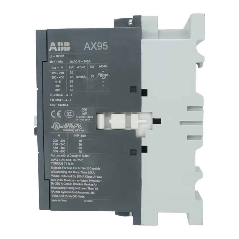 ABB 3-ploe contactors AX series 1NC & 1NO 50HZ/60HZ 24V~440V 95A AX95-30-11