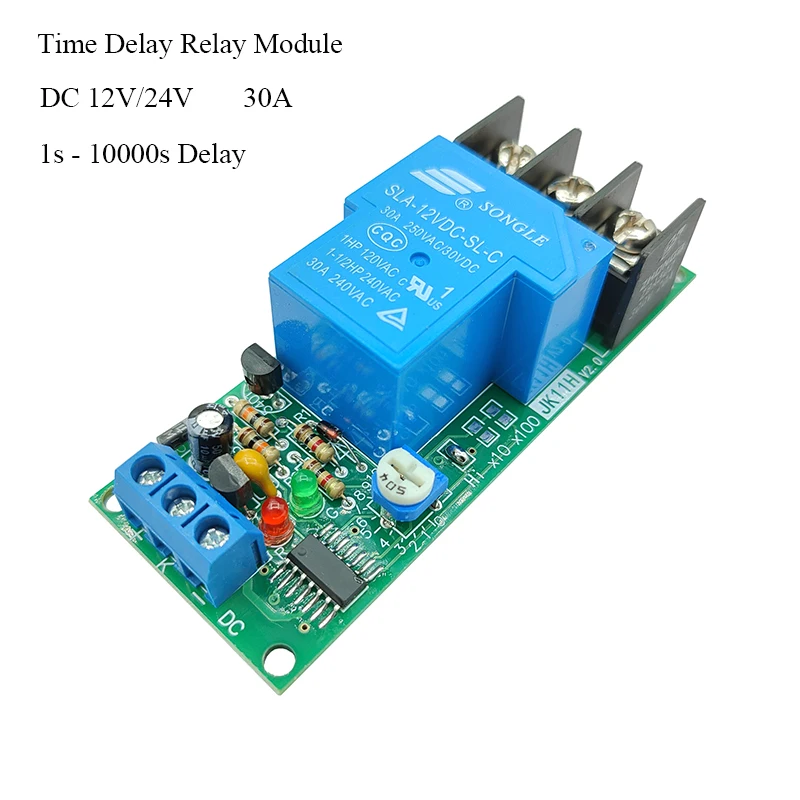 High-power-30A-Time-Delay-Relay-Module-12V24V-Circuit-Timer-Control ...