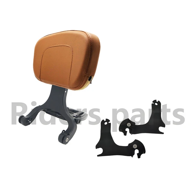 Motorcycle Passenger Backrest Pad - Leather Comfort Pad For Harley ...