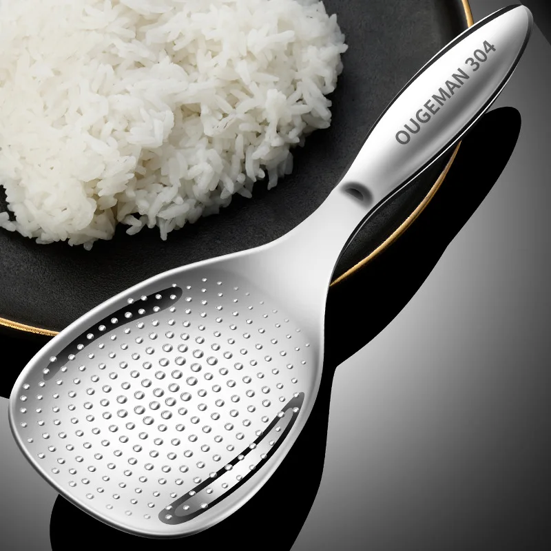 Food Grade 304 Stainless Steel Rice Spoon Rice Shovel Non-stick Rice ...
