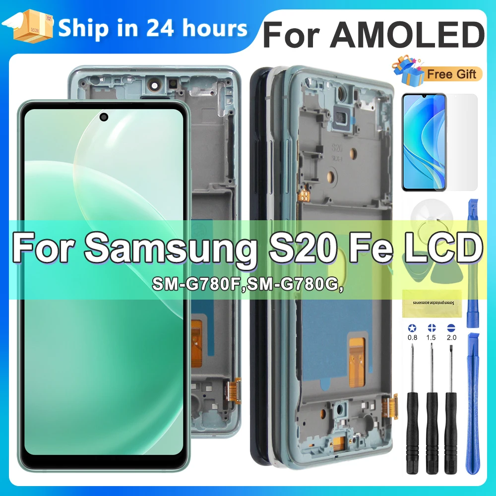 S20 Lite Display Screen Assembly, for Samsung Galaxy S20 FE G780F G781B ...