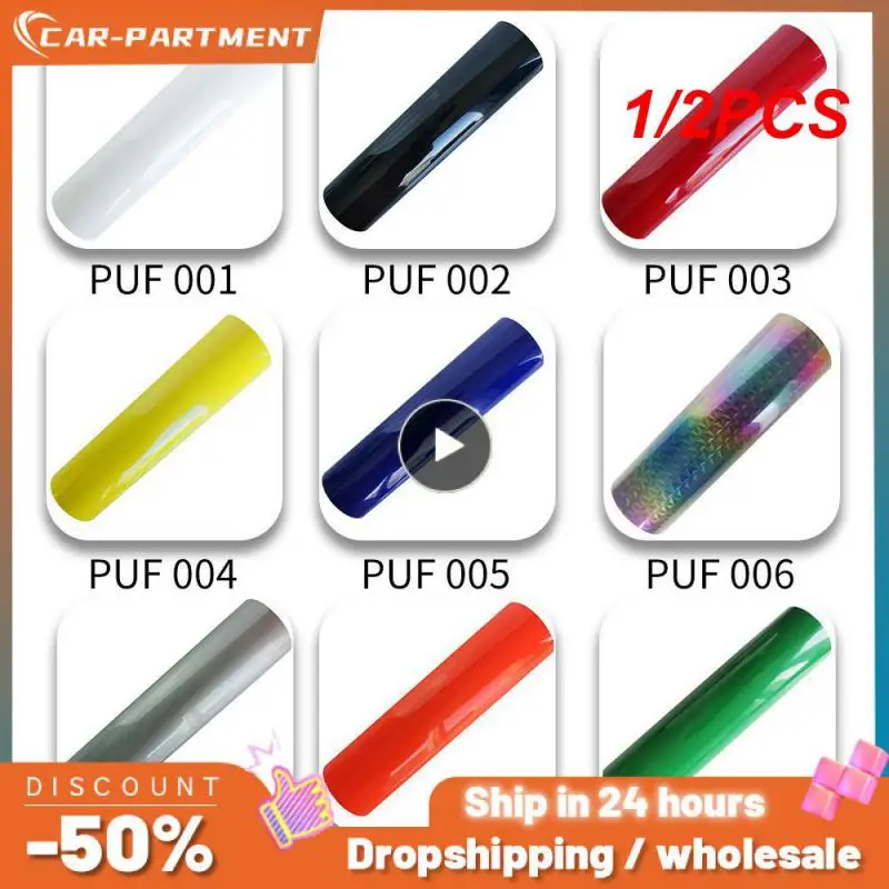 1-2PCS-Super-Gloss-Red-Vinyl-Film-Wrap-Sticker-30x152CM-Foil-Decoration ...