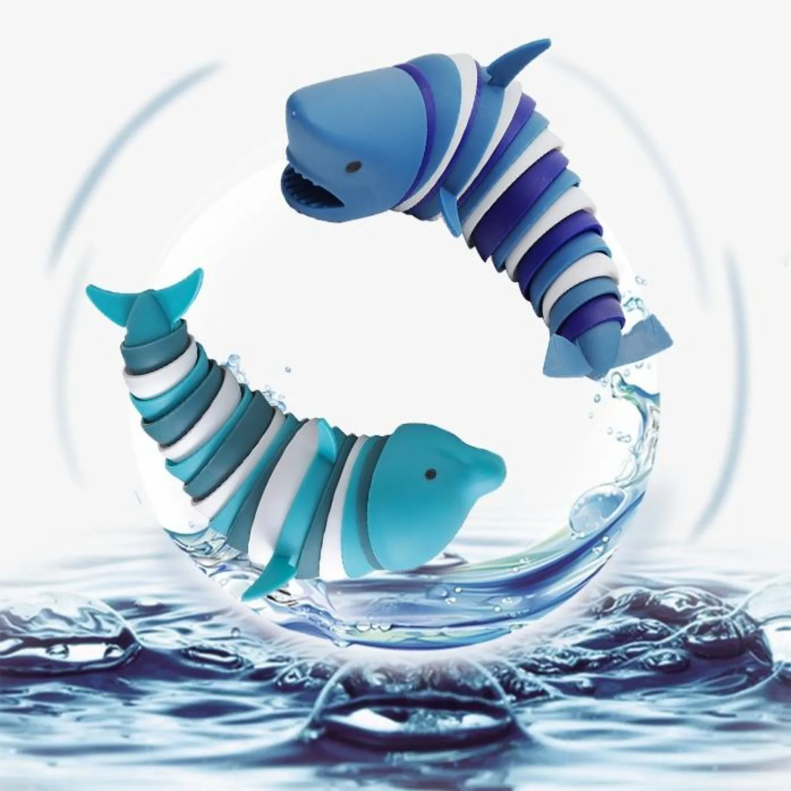 Slug-Shark-Dolphin-Fidget-Toys-Toddler-ADHD-Autism-Sensory-Toy-Exercise ...