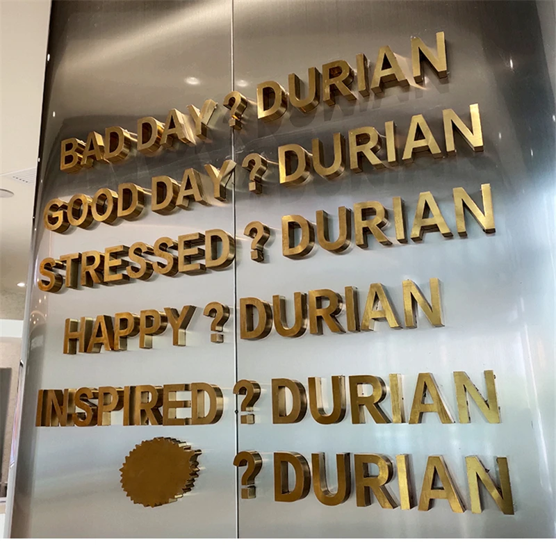 Factory Outlet Outdoor Plating Titanium Stainless Steel Letters,golden ...