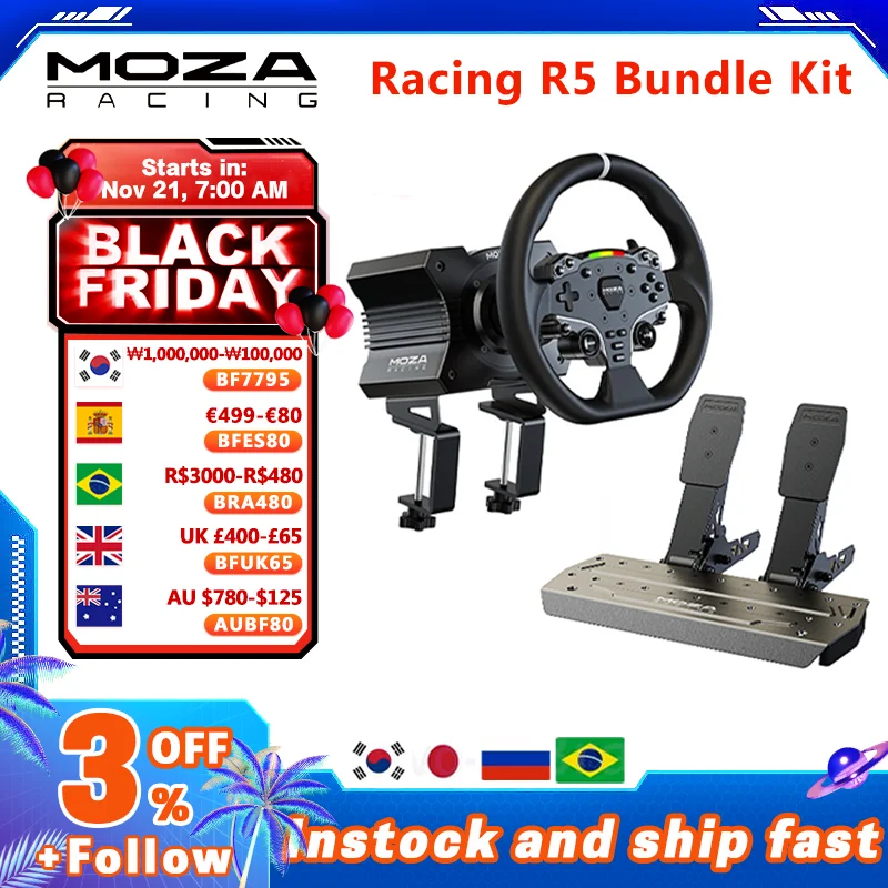 MOZA-Racing-R5-Bundle-Kit-Racing-simulator-game-steering-wheel-Game ...