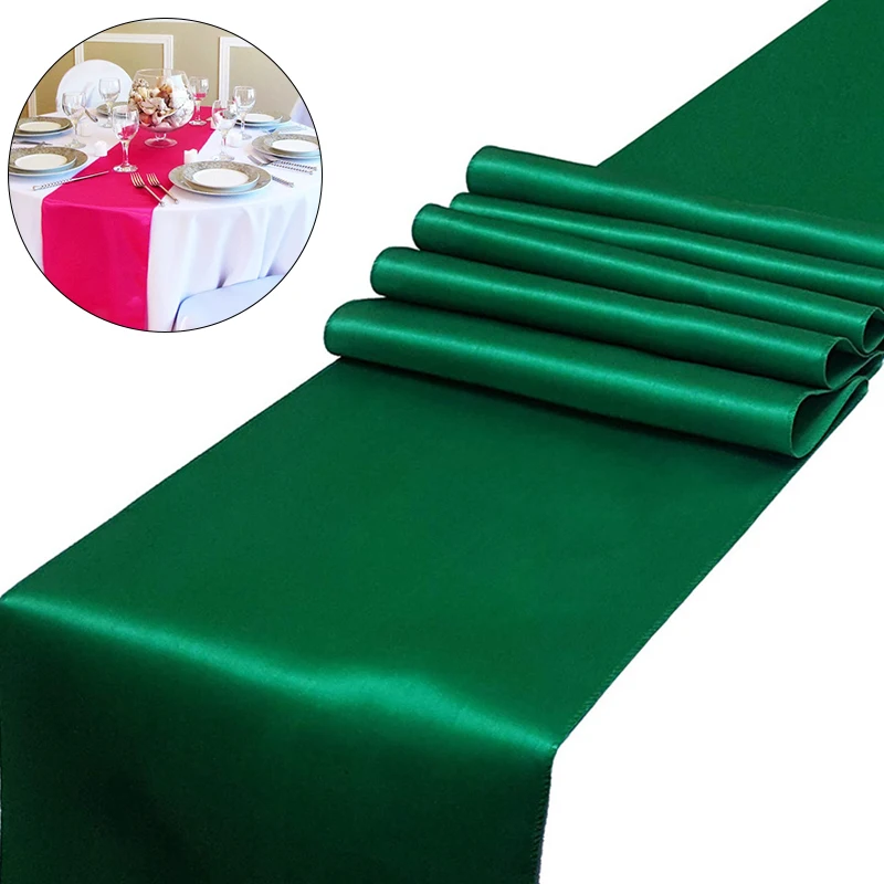 1pcs-Solid-Color-Satin-Table-Runner-Elegant-Table-Cover-For-Home ...