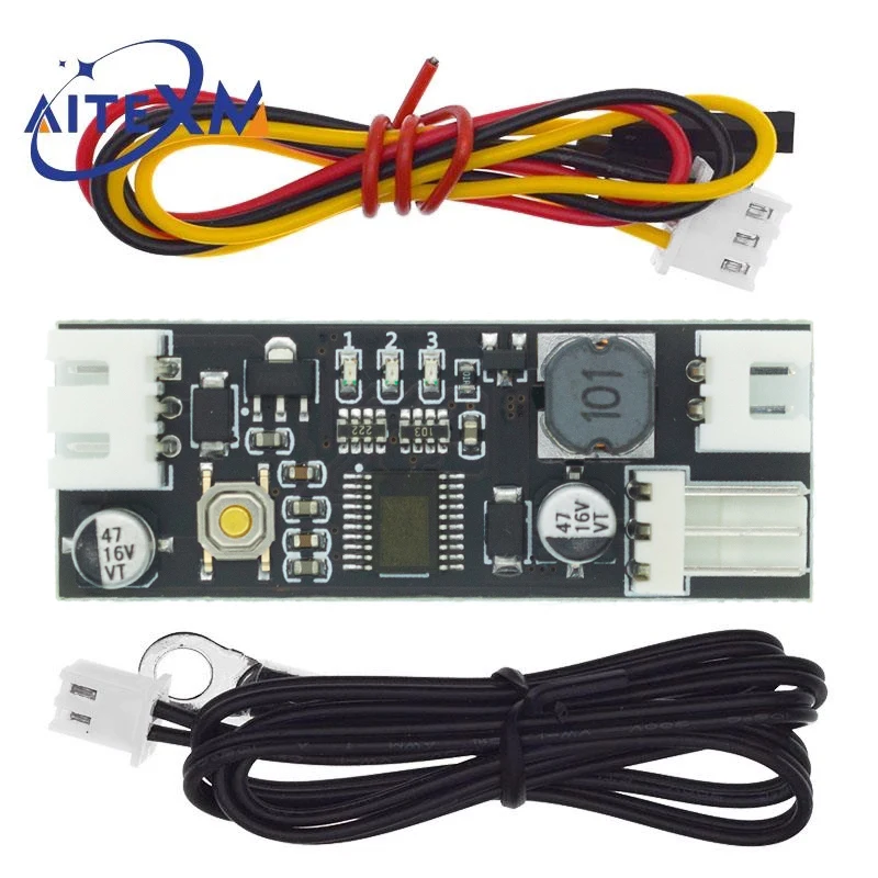 Single-12V-0-8A-DC-PWM-2-3-Wire-Fan-Temperature-Control-Speed ...