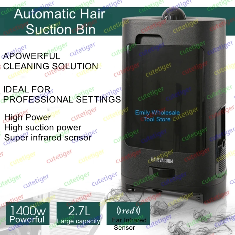 Suction-hair-trash-can-hair-salon-special-high-power-infrared-sensor ...