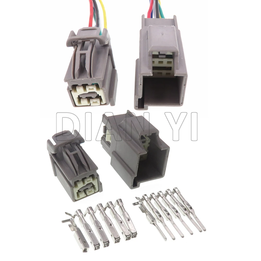 1 Set 6 Way Auto Radar Connector Unsealed Wiring Harness Connector For Ford Rear Camera Socket ...