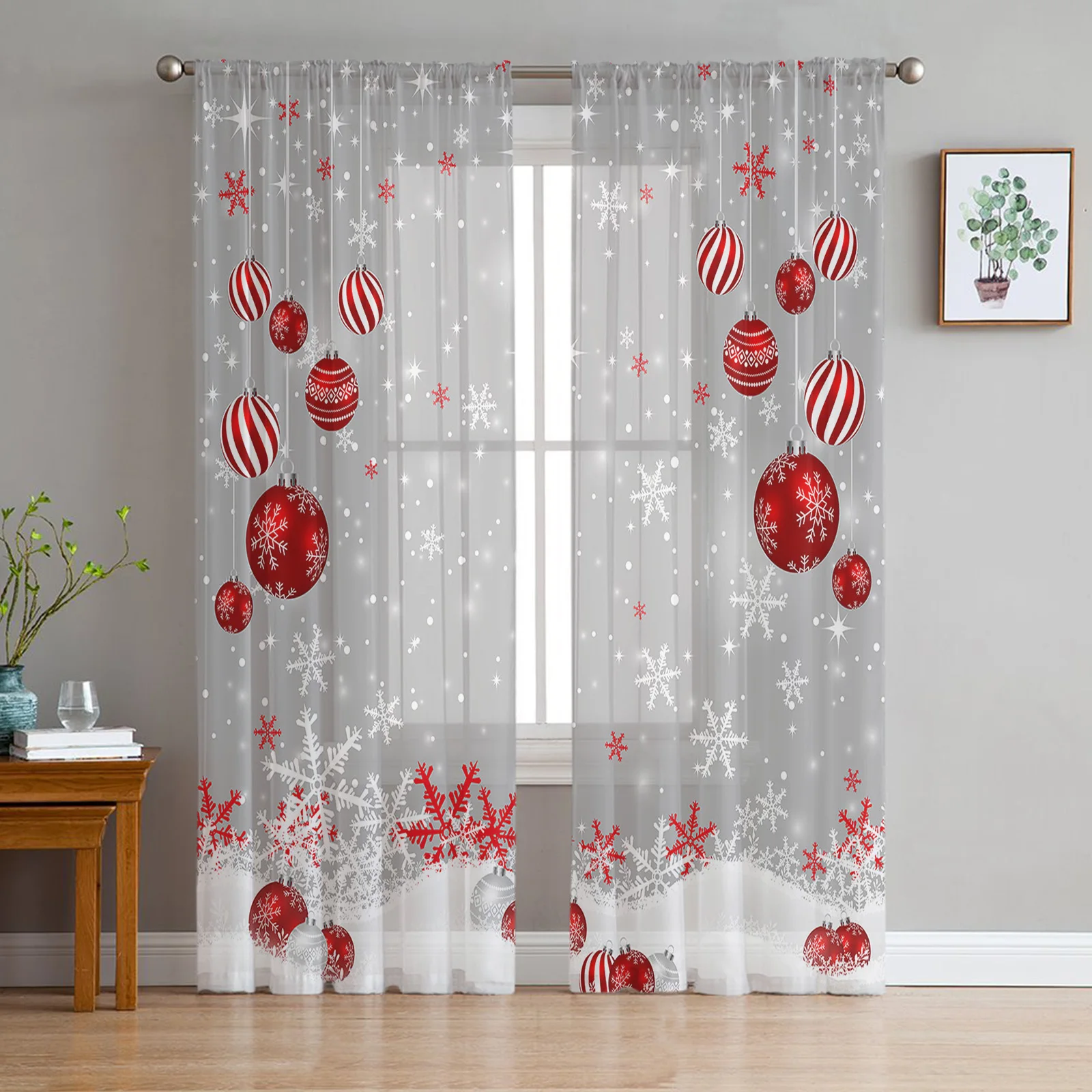 Christmas-Red-Christmas-Ball-Snowflakes-Sheer-Curtains-Christmas-Home ...