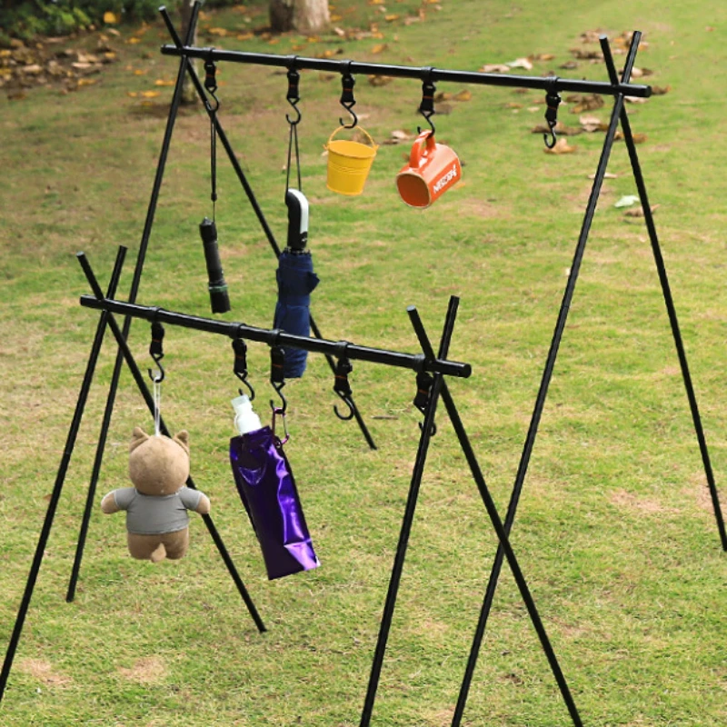 Outdoor-Camping-Rack-Detachable-Multifunctional-Tripod-Camping-Clothes ...