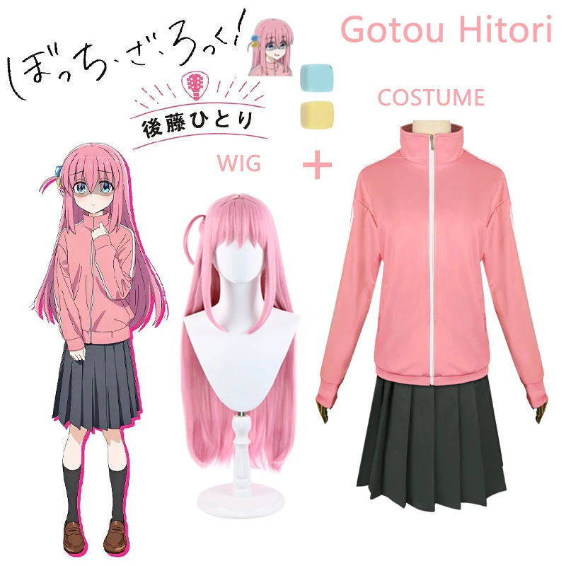 Gotou-Hitori-Cosplay-disfraz-peluca-Anime-Bocchi-the-Rock-Cosplay-Gotou ...