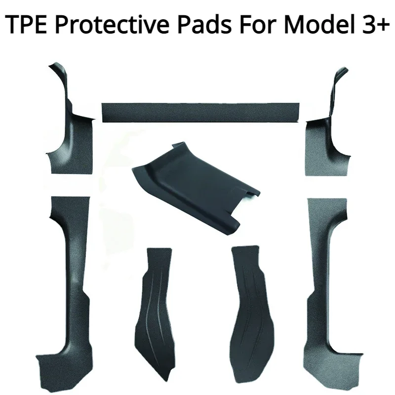 For-Tesla-Model-3-TPE-Protective-Cover-Door-Central-Control-Under-Rear ...