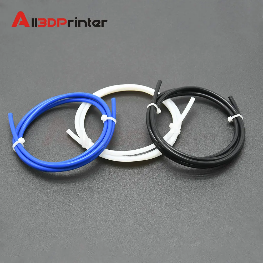 Tubo de PTFE de 1M para impresora 3D, piezas de 2x4mm para extrusora RepRap j head Hotend Bowden ...