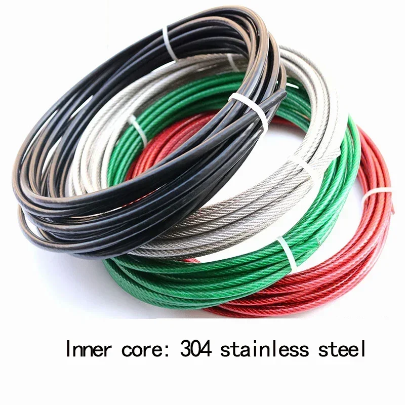 PVC Plastic Coated Stainless Steel 304 Wire Rope Cable 1~5mm Diameter ...