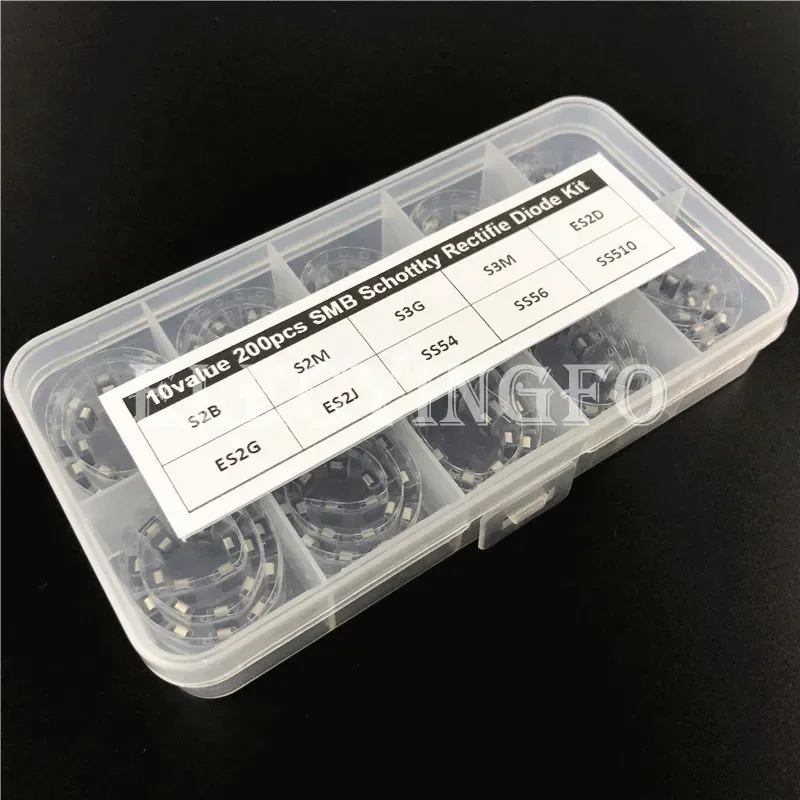 10x20pcs DO-214AA S2B S2M S3G S3M ES2D ES2G ES2J SS54 SS56 SS510 SMB ...