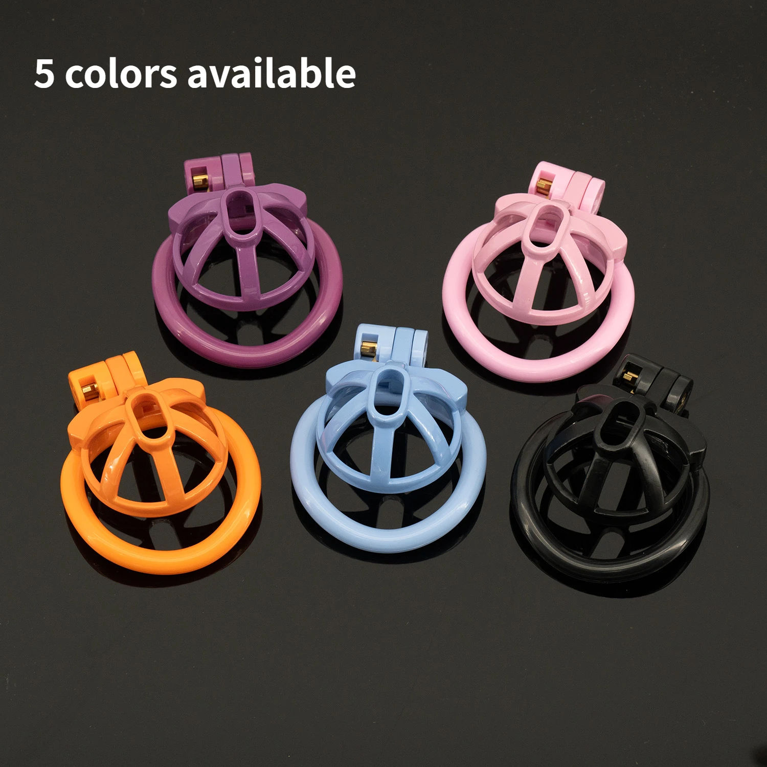 2024-New-Plastic-Chastity-Cage-With-4-Size-Ring-Penis-Abstinence-Anti ...