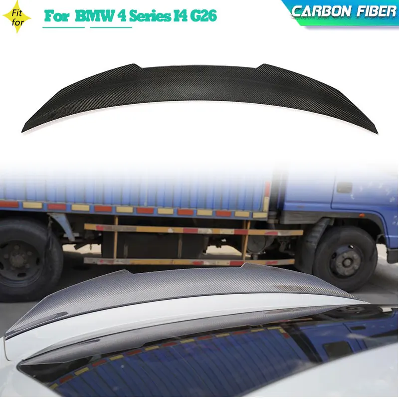 Carbon-Fiber-Rear-Trunk-Spoiler-Wing-For-BMW-4-Series-I4-G26-M-Sport ...