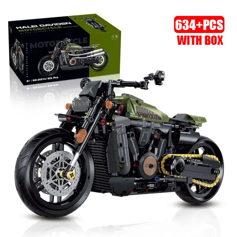 1-8-Motorcycle-Building-Blocks-High-tech-Classic-Motorbike-City-Sports ...