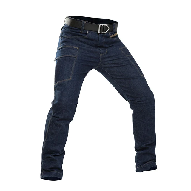 Men's Military Combat Cargo Jeans Tactical Army Long Trousers Casual ...
