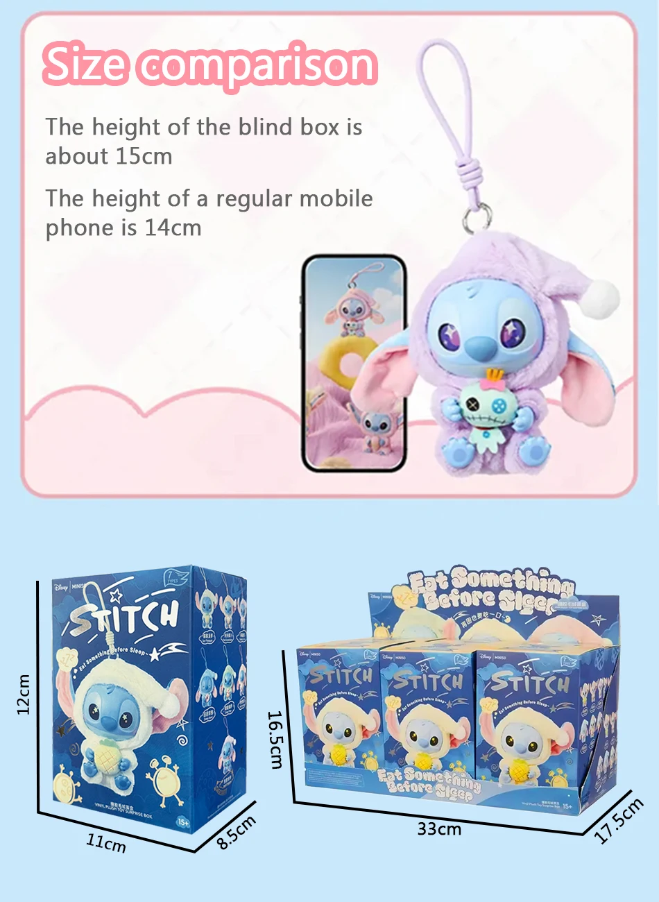 Miniso Disney Stitch x Labubu Eat Something Before Sleep – Limited ...