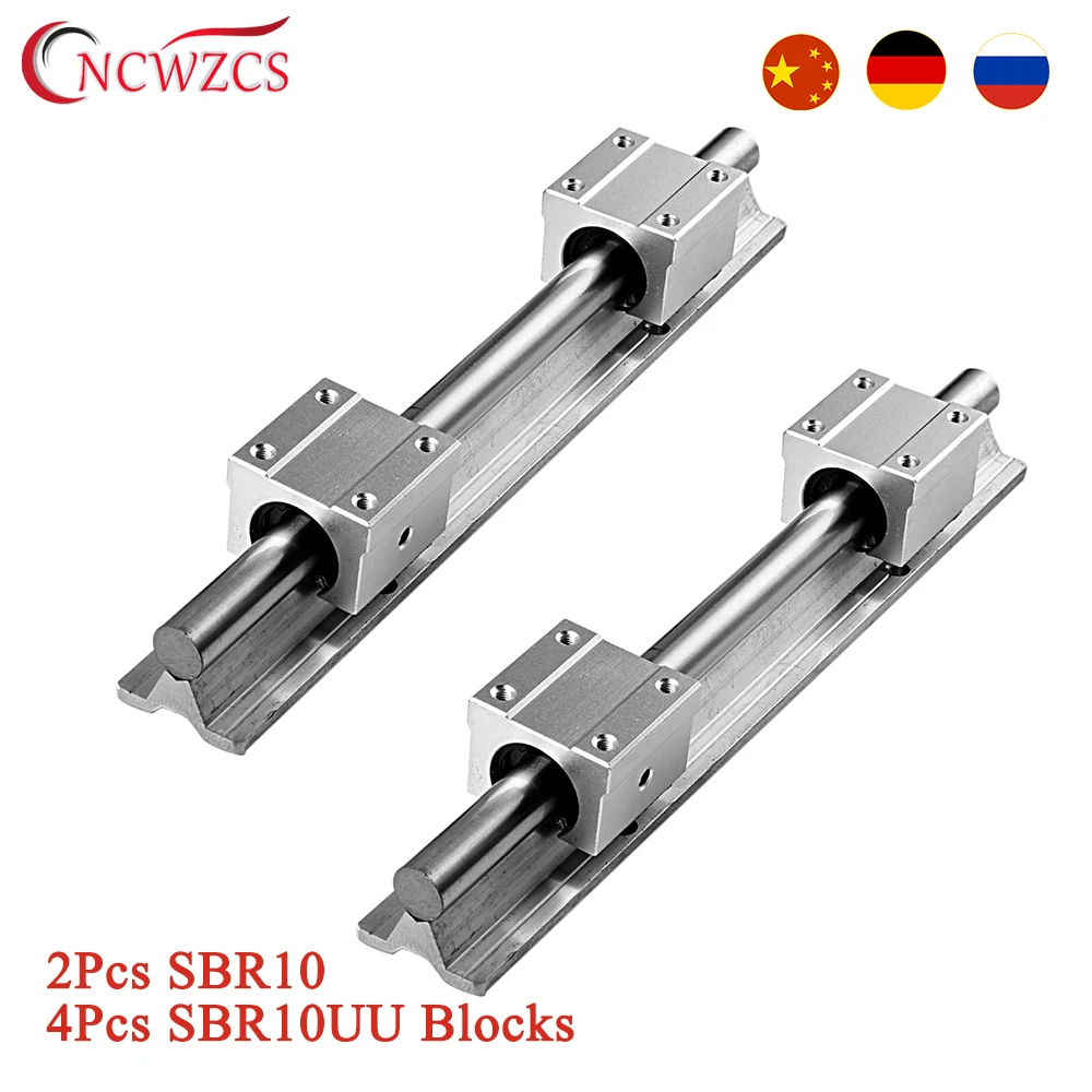 2pcs-Linear-Rail-SBR10-Length-300mm-500mm-600mm-1000mm-Linear-Guide-with-4Pcs-SBR10UU-Slide ...