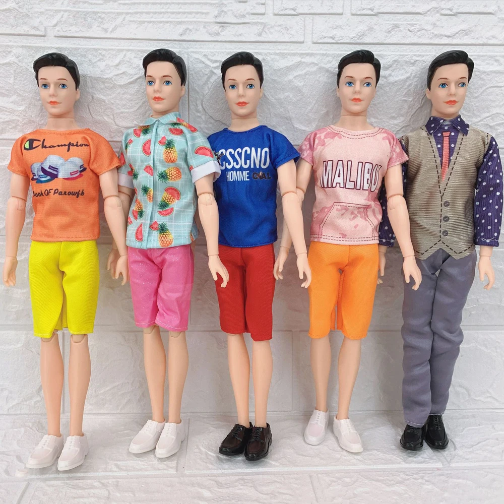 30cm Ken Doll With 1Set Ken Clothes Shoes Men Doll Body 11 Moveable ...