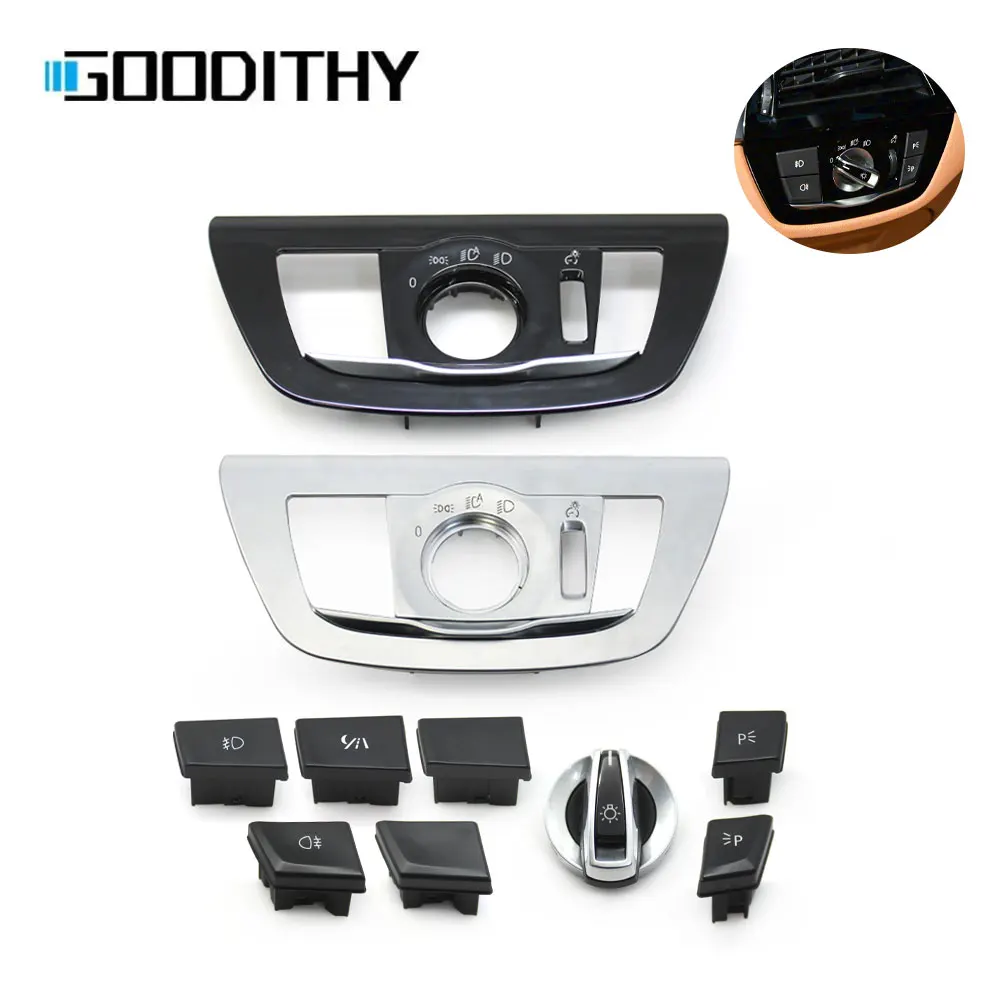 Interior Car Headlight Switch Rotary Knob Light Control Cover Panel ...