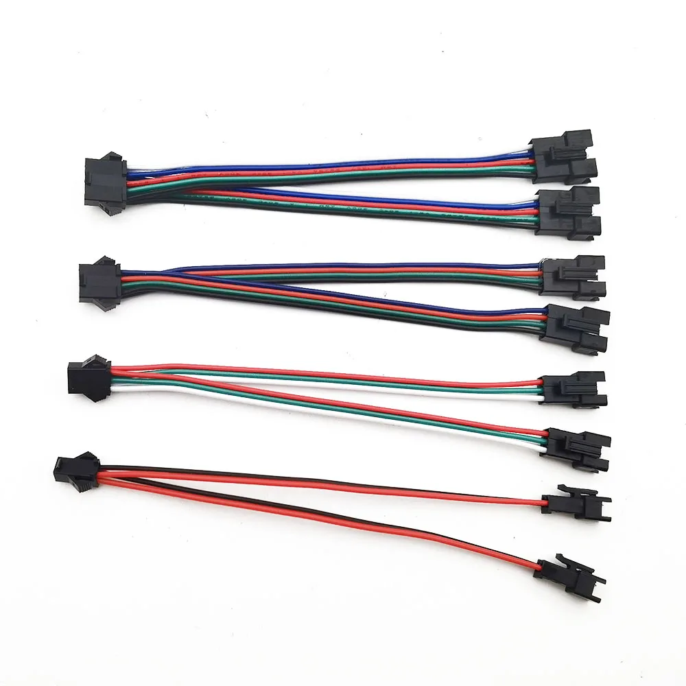 2Pin 3Pin 4Pin SM Splitter Connector 1 to 2 3 4 LED Connector JST Male ...