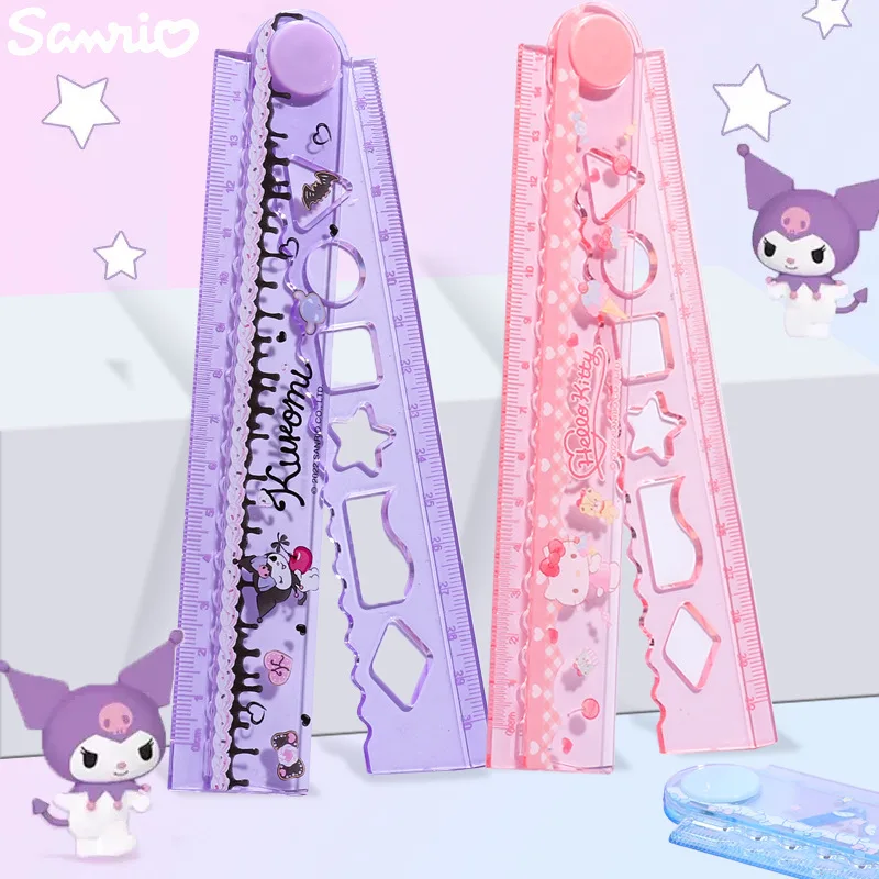 Cartoon-Kuromi-Student-Stationery-Ruler-Sanrio-Anime-Hello-Kitty-My ...