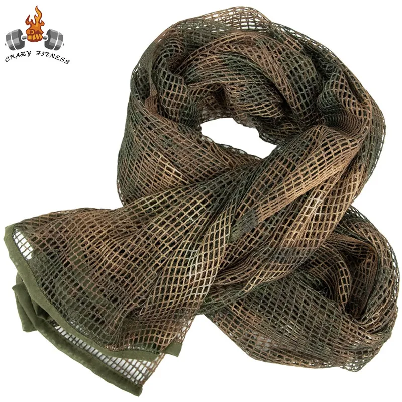 Camouflage-Netting-Tactical-Mesh-Camo-Breathbale-Scarf-Sniper-Face-Veil ...