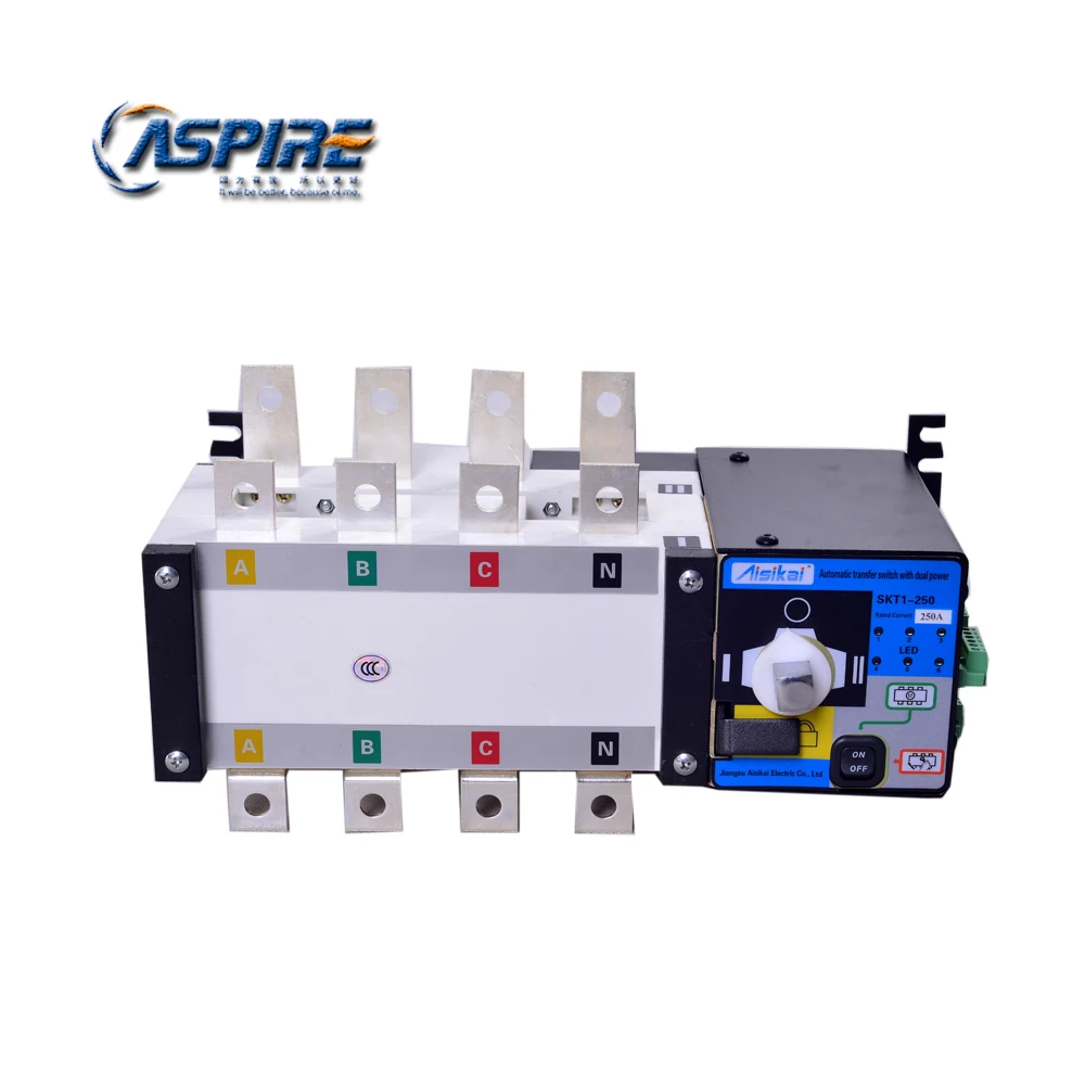 Generador ATS 250A 4P interruptor de transferencia automática Aisikai ...