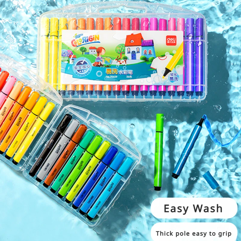 12-18-24-36-Colors-Triangular-Rod-Watercolor-Pen-Set-Children-Painting ...