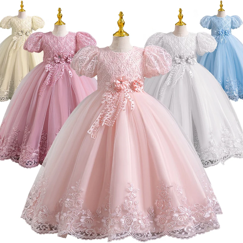New-Luxury-Lace-Flower-Elegant-Party-Formal-Dress-for-Girls-Pageant ...