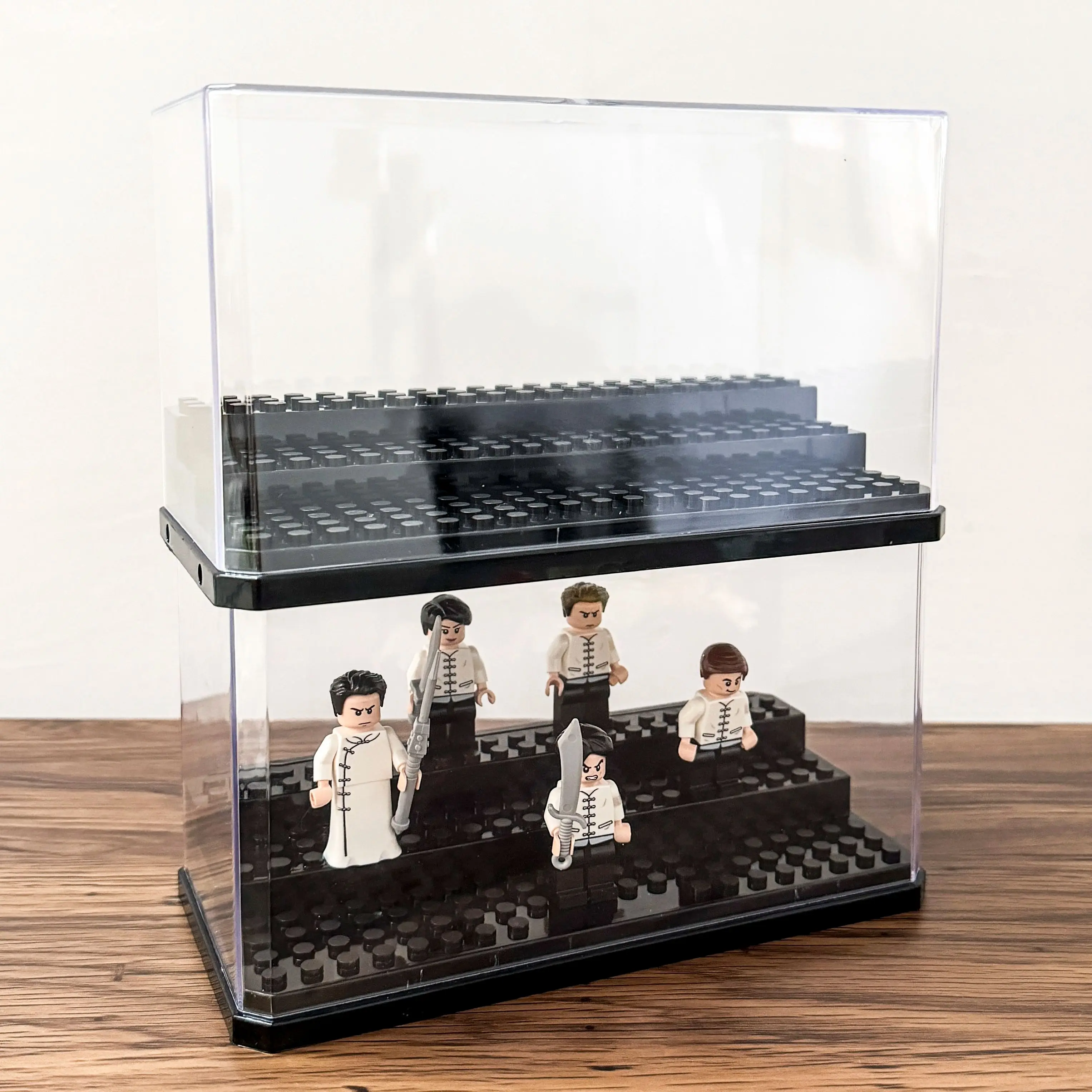 3-Tier Minifigure Display Case for Figurines Collectibles Acrylic ...
