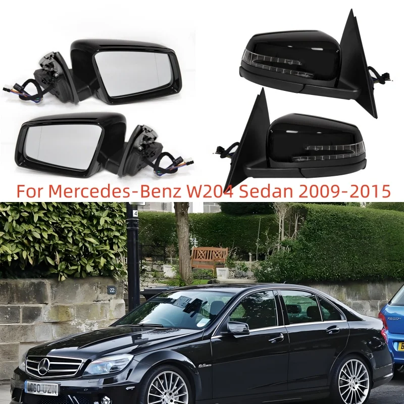 For Mercedes-Benz W204 Sedan 2009-2015 Without Blind Spot Turn Signal ...